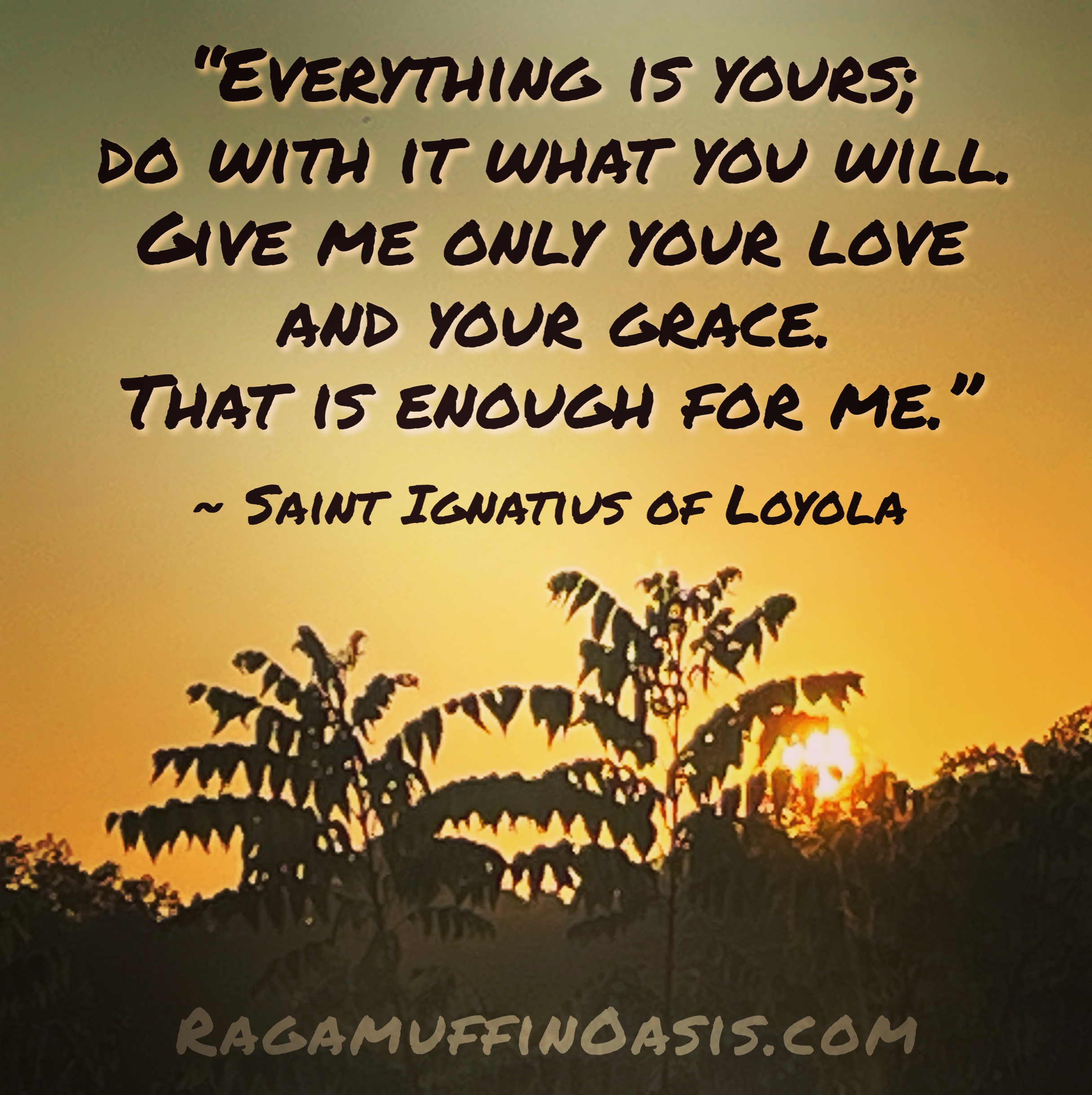 Just say “Enough!” | Ragamuffin Oasis: Finding Our Places to Just Be